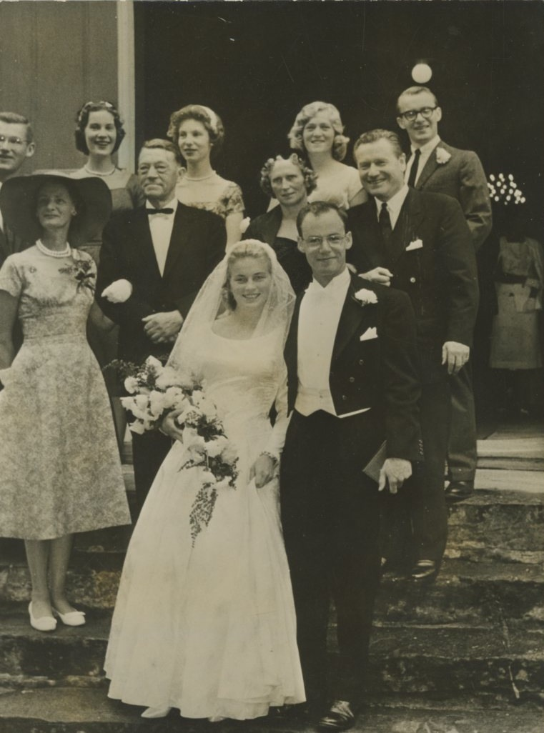 Steven Rockefeller épouse Anne-Marie Rasmussen Vintage silver print ...