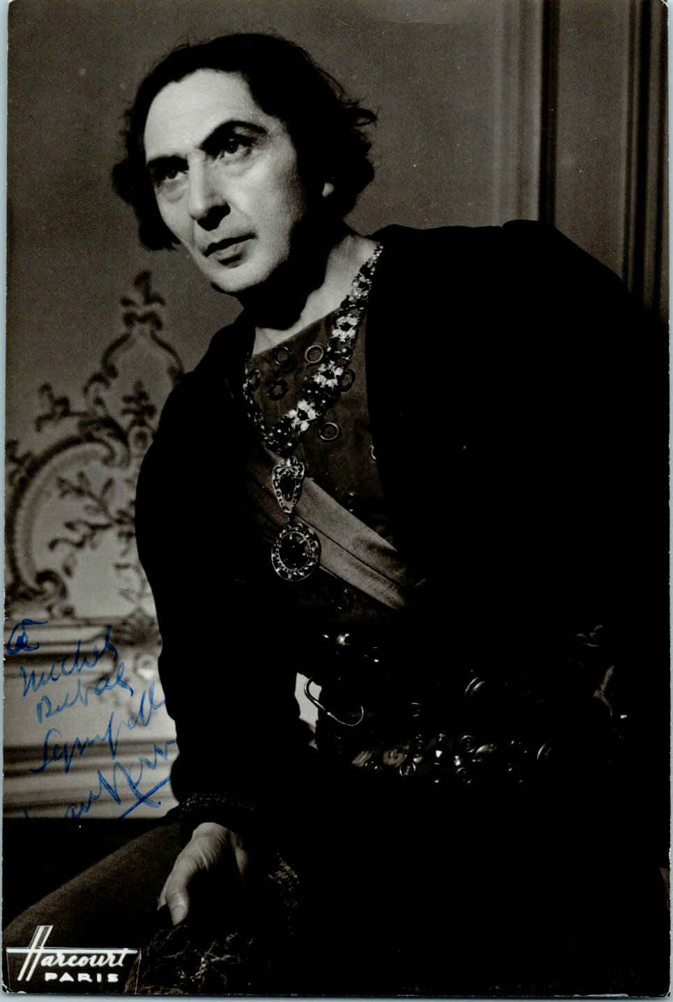 HARCOURT, JEAN LOUIS Émile Hervé, acteur français Vintage silver print ...